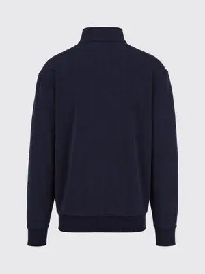 Lacoste Cotton-blend Half-zip High Neck Sweatshirt