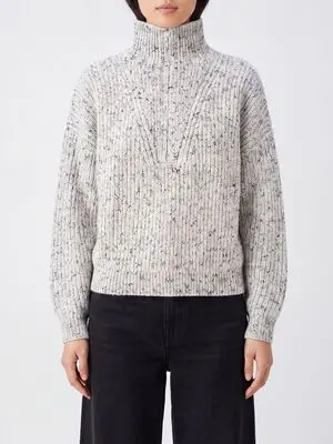 Isabel Marant Étoile Abstract Pattern Alpaca-blend Half-zip Turtleneck Sweater