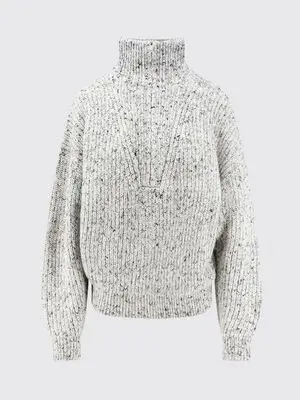 Isabel Marant Étoile Abstract Pattern Alpaca-blend Half-zip Turtleneck Sweater