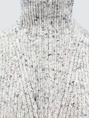 Isabel Marant Étoile Abstract Pattern Alpaca-blend Half-zip Turtleneck Sweater