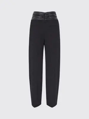 Andamane Pinstriped Wide-leg Trousers In Wool And Cotton Blend