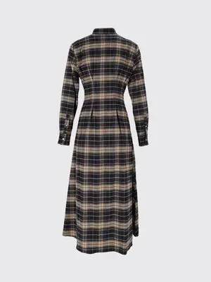 MC2 SAINT BARTH Midi Shirtdress In Viscose Blend With Classic Collar
