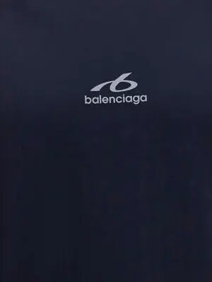 Balenciaga Slim Fit Stretch Polyamide T-shirt With Contrast Logo