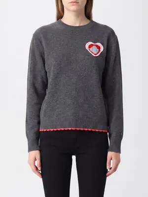 Stella McCartney Virgin Wool Crew Neck Sweater With Embroidery And Dropped Shoulders
