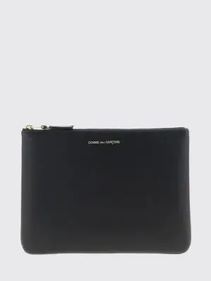 Comme Des Garçons Large Calfskin Wallet With Zip - Black