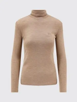 Max Mara Ribbed Wool Slim Fit Turtleneck Sweater - Camel