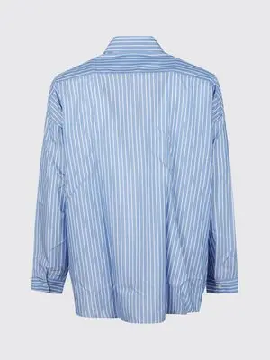 SUNFLOWER Striped Cotton And Tencel Relaxed Fit Shirt - Blue