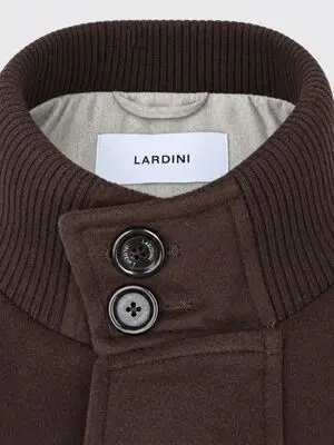 LARDINI Wool And Cashmere Blend Bomber Jacket With A High Collar - Dark