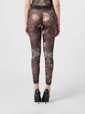 Philipp Plein High-waisted Skinny Leggings In Jersey With A Graphic Print