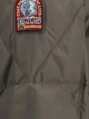 PARAJUMPERS Mallery Short Quilted Nylon Down Jacket With High Neck - Olive