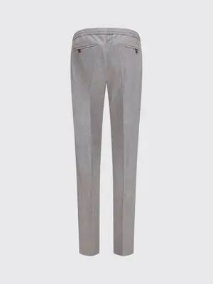 PT TORINO Slim Fit Wool Jogging Trousers With Drawstring Waist - Gnawed Blue