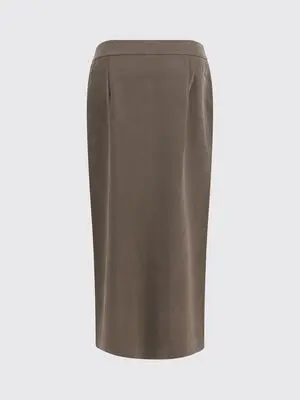 Giorgio Armani High-waisted Silk And Wool Midi Wrap Skirt