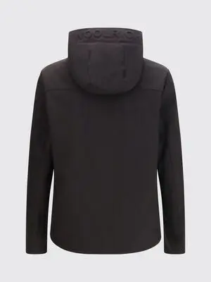 Woolrich Shell Softshell Hooded Jacket With High Neck