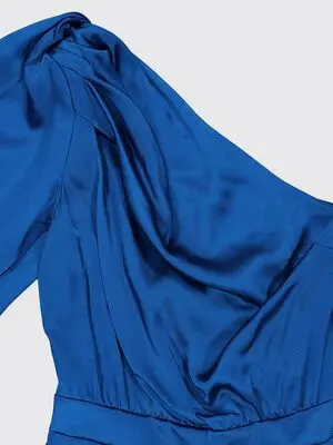 Stella McCartney Elegant One-shoulder Design Satin Jumpsuit