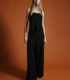 Marella Envers Satin Wide-leg Trousers