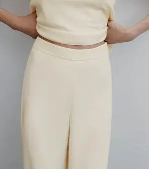 Marella Envers Satin Wide-leg Trousers