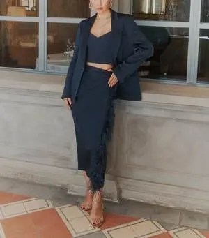 Marella Satin Single-breasted Blazer