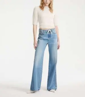 Marella Drawstring High-rise Wide-leg Jeans