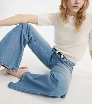 Marella Drawstring High-rise Wide-leg Jeans