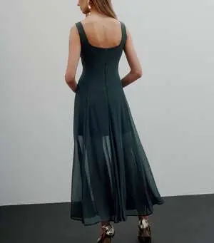 Marella Georgette Sleeveless Midi Dress