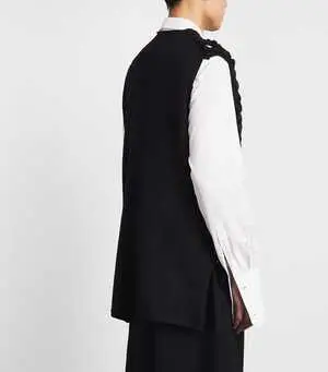 Comme Des Garçons Wool-blend Crochet Sweater Vest
