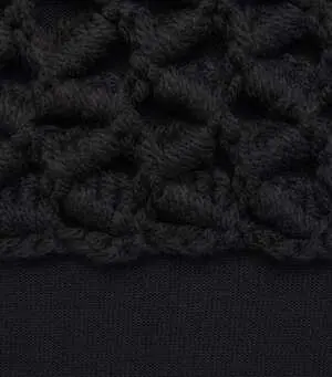Comme Des Garçons Wool-blend Crochet Sweater Vest