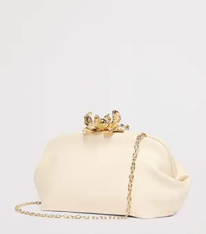 Marella Flower-clasp Clutch Bag