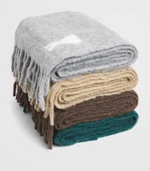 AMI Paris De Coeur Fringe Scarf