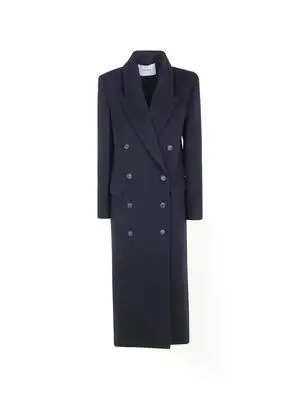 IVY OAK Double-breasted Coat - Black