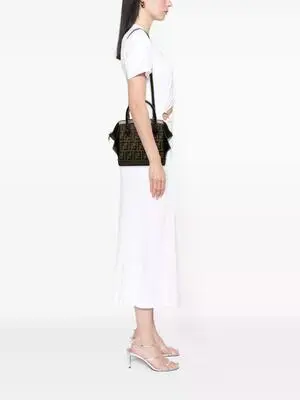 Fendi 2000-2010 Zucca Canvas Satchel - Brown