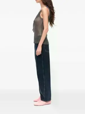 Bimba Y Lola Barrel Dark- Denim Leg 5-pocket Trousers