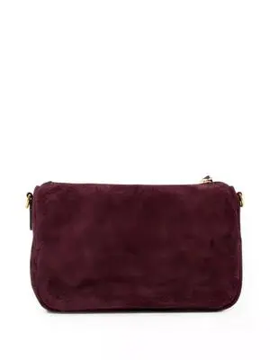 GIANNI CHIARINI Small Nora Suede Leather Shoulder Bag