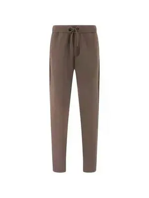Paul & Shark Fleece-cotton Track Pants - Brown