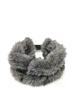 Andersson Bell Belted Faux-fur Muffler - Grey
