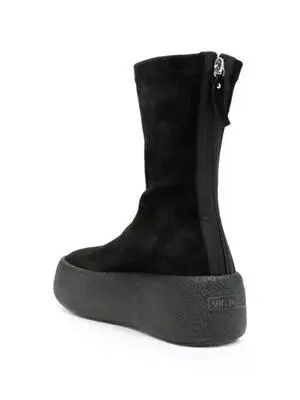 VIC MATIE Suede-finish Platform Ankle Boots