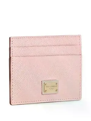 Dolce & Gabbana Calfskin Card Holder With Plate