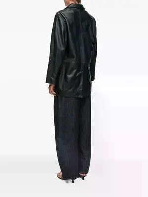 Bimba Y Lola Leather Tailored Jacket