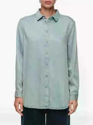 Bimba Y Lola Light Straight Fluid Denim Shirt