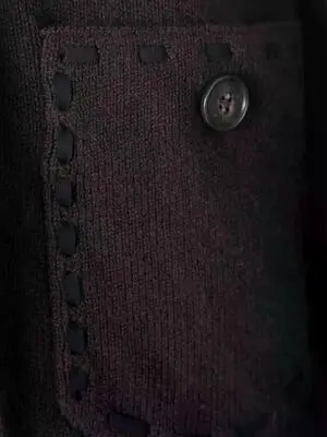Guest In Residence Fringe-trimmed Whipstitch Cardigan - Brown