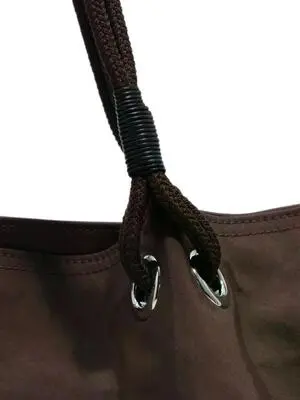 Bimba Y Lola Mocha Nylon Maxi Shopper Bag