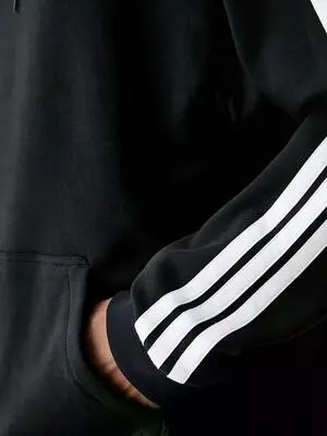 Adidas Essentials Side-stripe Hoodie - Black