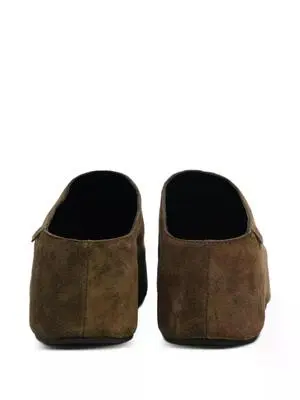 Bimba Y Lola Dark- Suede Platform Clogs