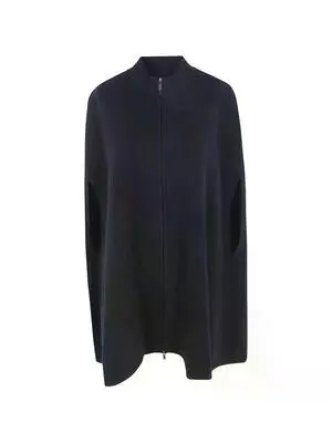 GENTRYPORTOFINO High-neck Zip-up Cape - Blue