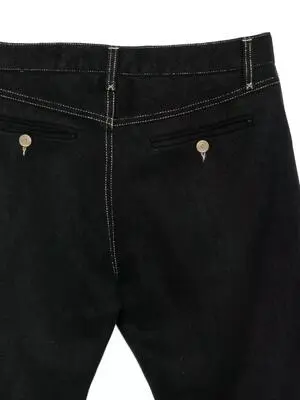 Dolce & Gabbana 2000s Contrast-stitch Trousers