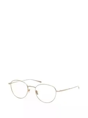 MASUNAGA Greenwich Round-frame Glasses - Gold