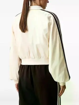 Adidas X Farm Rio Floral-print Cropped Jacket - Neutrals