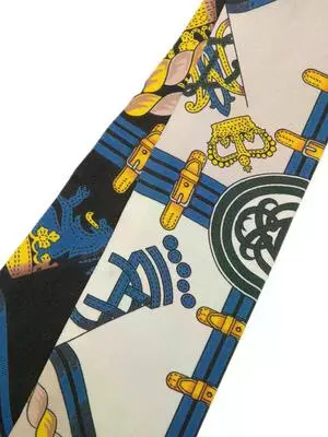 Hermès 1990-2010 Grande Tenue Silk Twilly Scarf Scarves