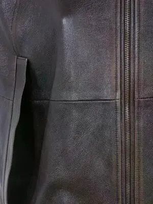 7 For All Mankind Zip-up Leather Cape