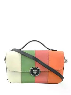 Gucci 2000-2015 Small Multicolor Calfskin Senna Petite Gg Top Handle Bag Satchel - Multicolour