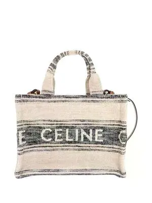 Celine 2000-2026 Small Canvas Cabas Thais Satchel